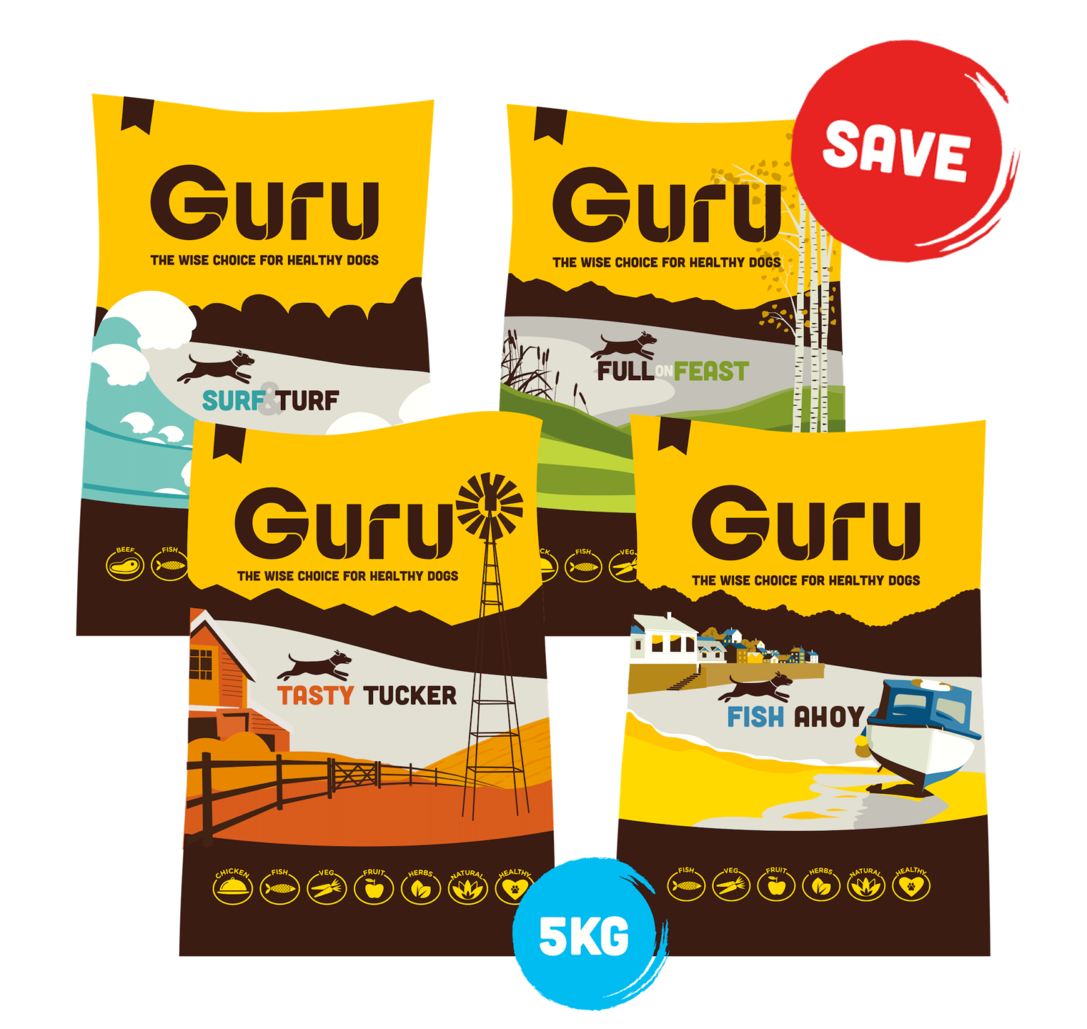 5kg Multipack Mixer | Guru Pet Food